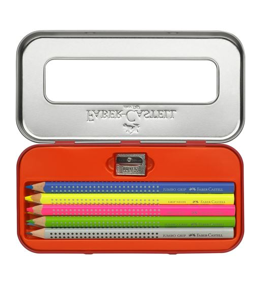 FABER CASTELL Colouring set Metal Box 110908 – ALF Online Shop!