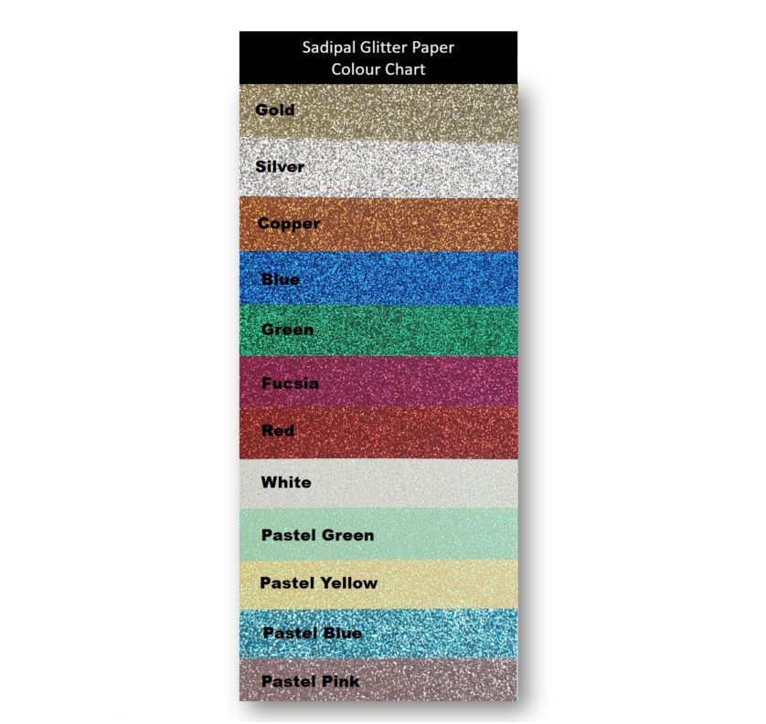 Fabriano Sadipal Glitter Cardboard 330g 50x65 S0020301 pastel pink ...