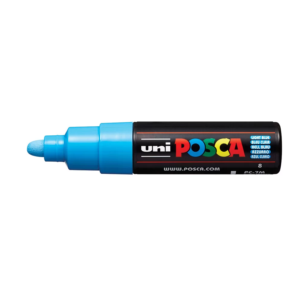 Uni POSCA Marker PC-7M, light blue - ALF Online Shop!